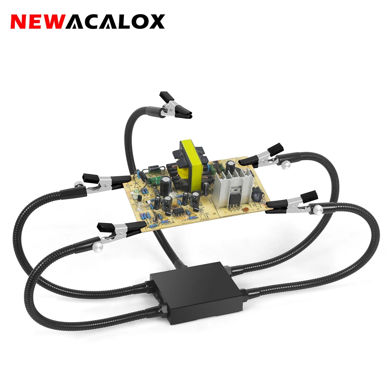 NEWACALOX-Third-Helping-Hand-Soldering-Station-5pcs-Flexible-Arms-PCB ...