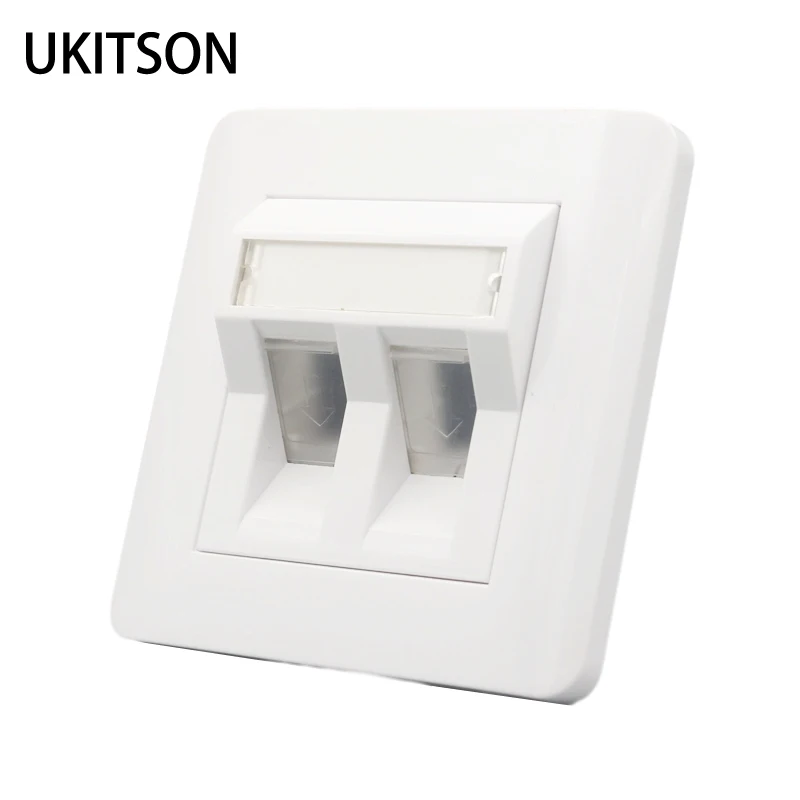 Two-Gangs-GB-Angled-Faceplate-Blank-Wall-Panel-With-Shutter-2-Ports-UK ...