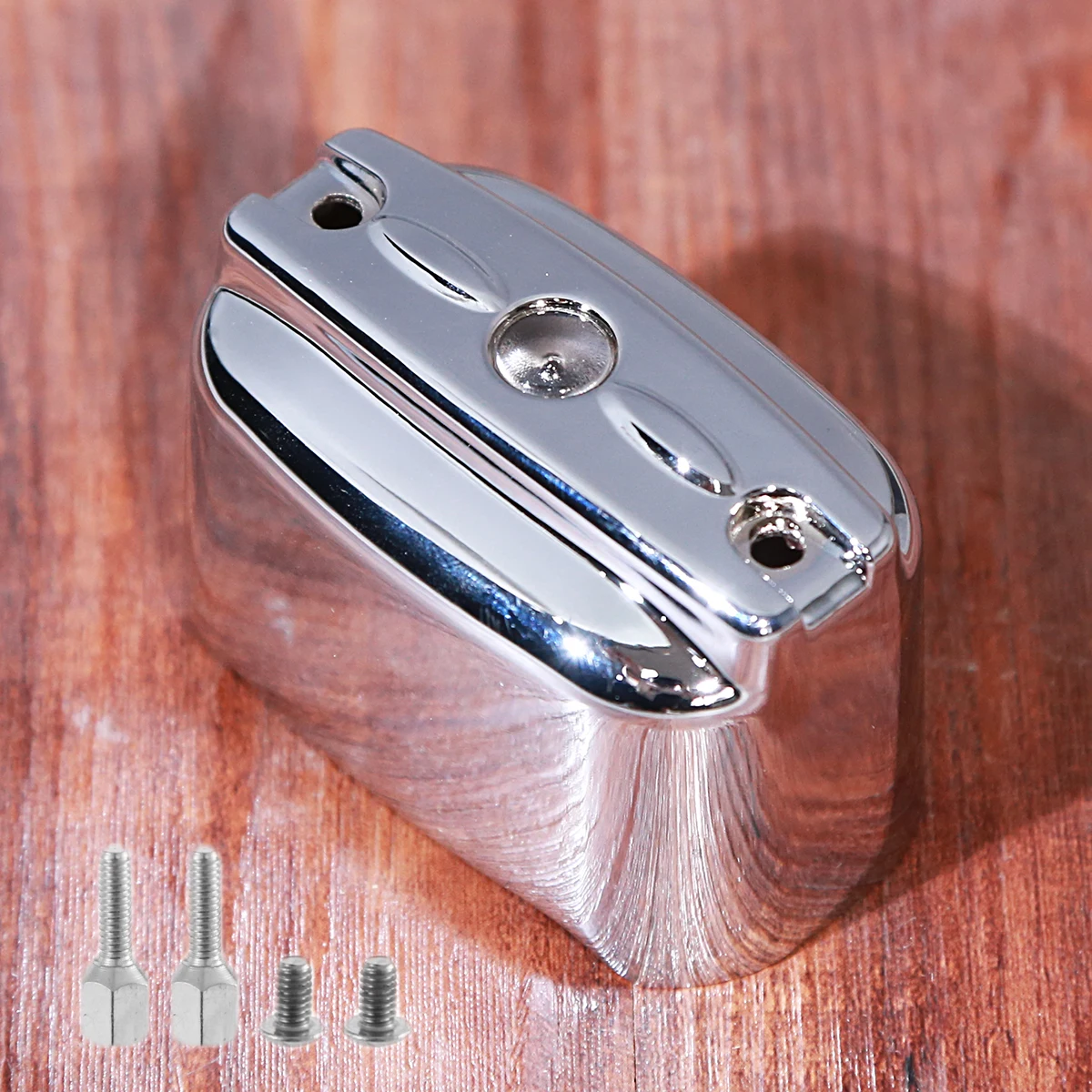 Chrome-Aluminum-Rear-Brake-Master-Cylinder-Cover-For-Harley-Heritage ...