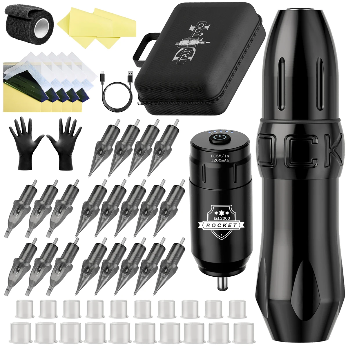 DM-Professional-Rotary-Tattoo-Machine-Set-Wireless-Tattoo-Machine-Pen ...