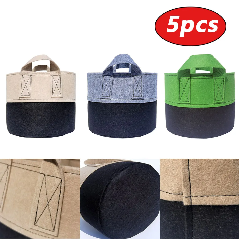 5pcs-Environmentally-Friendly-Plant-Pot-Bags-For-Sustainable-Gardening ...