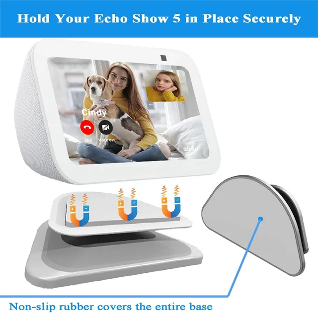 3rd Gen Echo Show 5 Accessory Magnetic Adjustable Tilt Stand For Echo ...