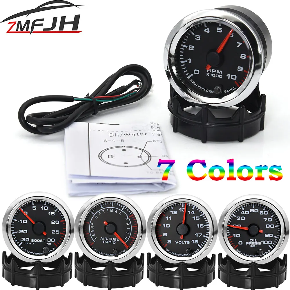 A-7Colors-Auto-Car-Tachometer-Tacho-Gauge-0-10000-RPM-Meter-2-52mm ...