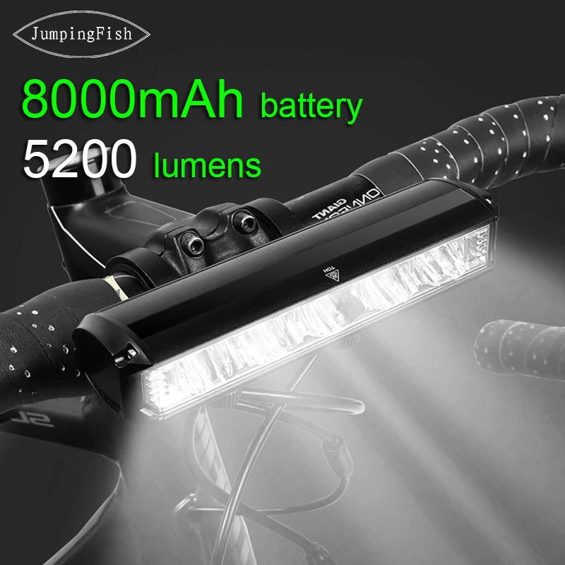 8000mah 5 Led 5*p90 Bike Light Waterproof Usb Rechargeable Led Bicycle ...