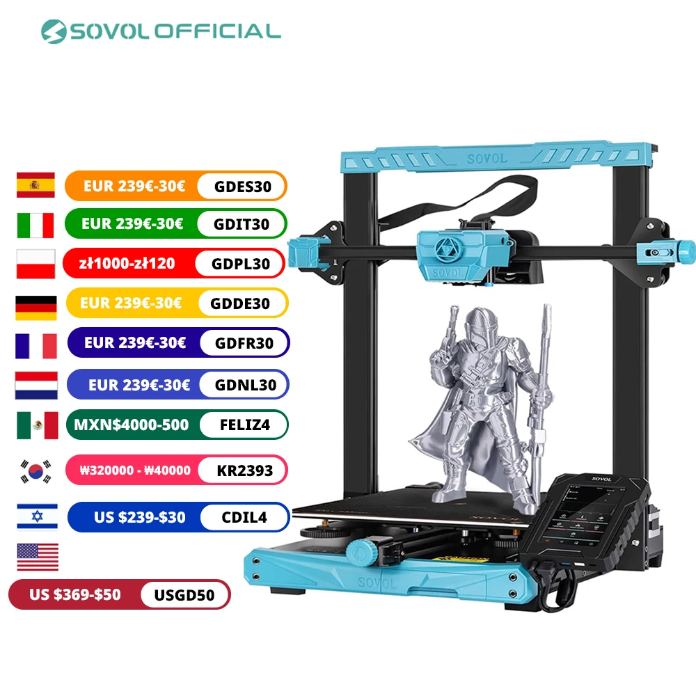 Sovol-SV07-Plus-3D-Printer-with-Klipper-Firmware-Max-Print-Speed-500mm ...