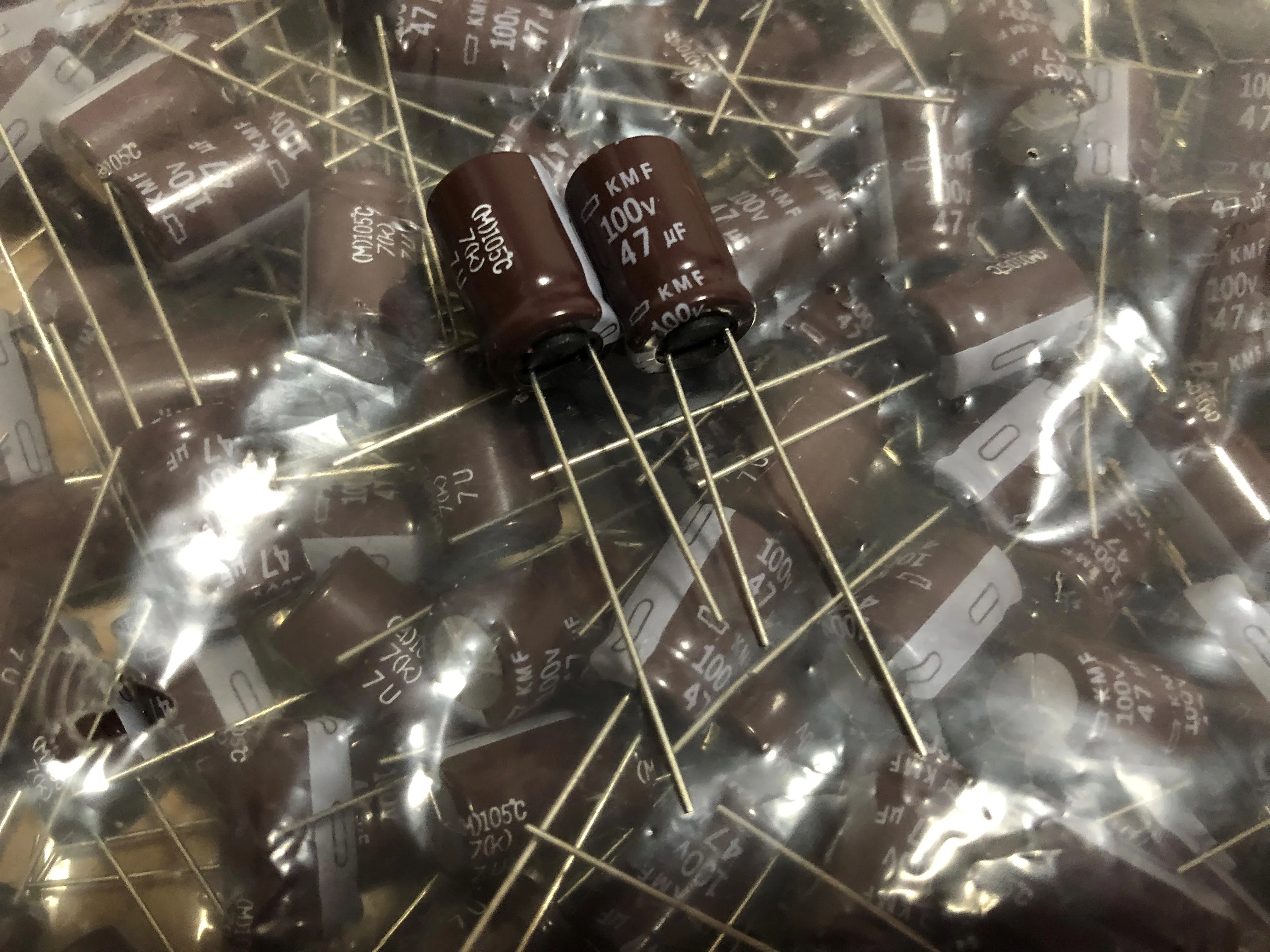 47uF 100V NIPPON NCC KMF Series 10x16mm Low ESR 100V47uF Aluminum ...