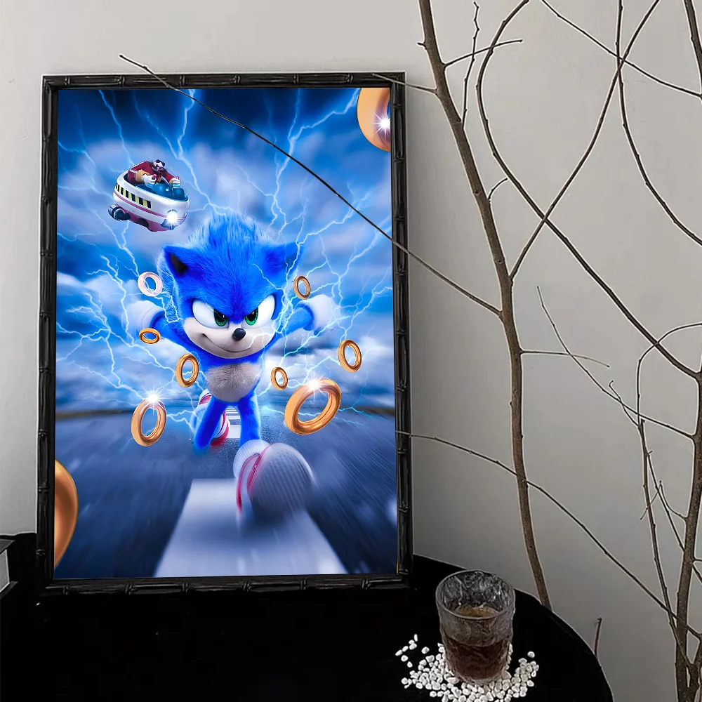 Póster de anime del juego Supersonic-S-Sonic The Hedgehog, pegatinas ...