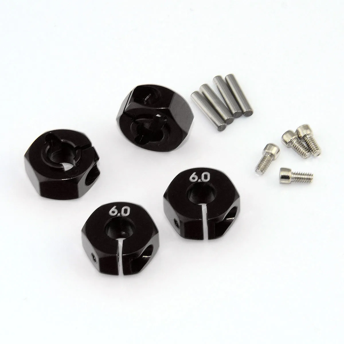 4Pcs/set Aluminum 6.0 Wheel Hex 12MM Metal Wheel Hex for 1/10 Axial ...