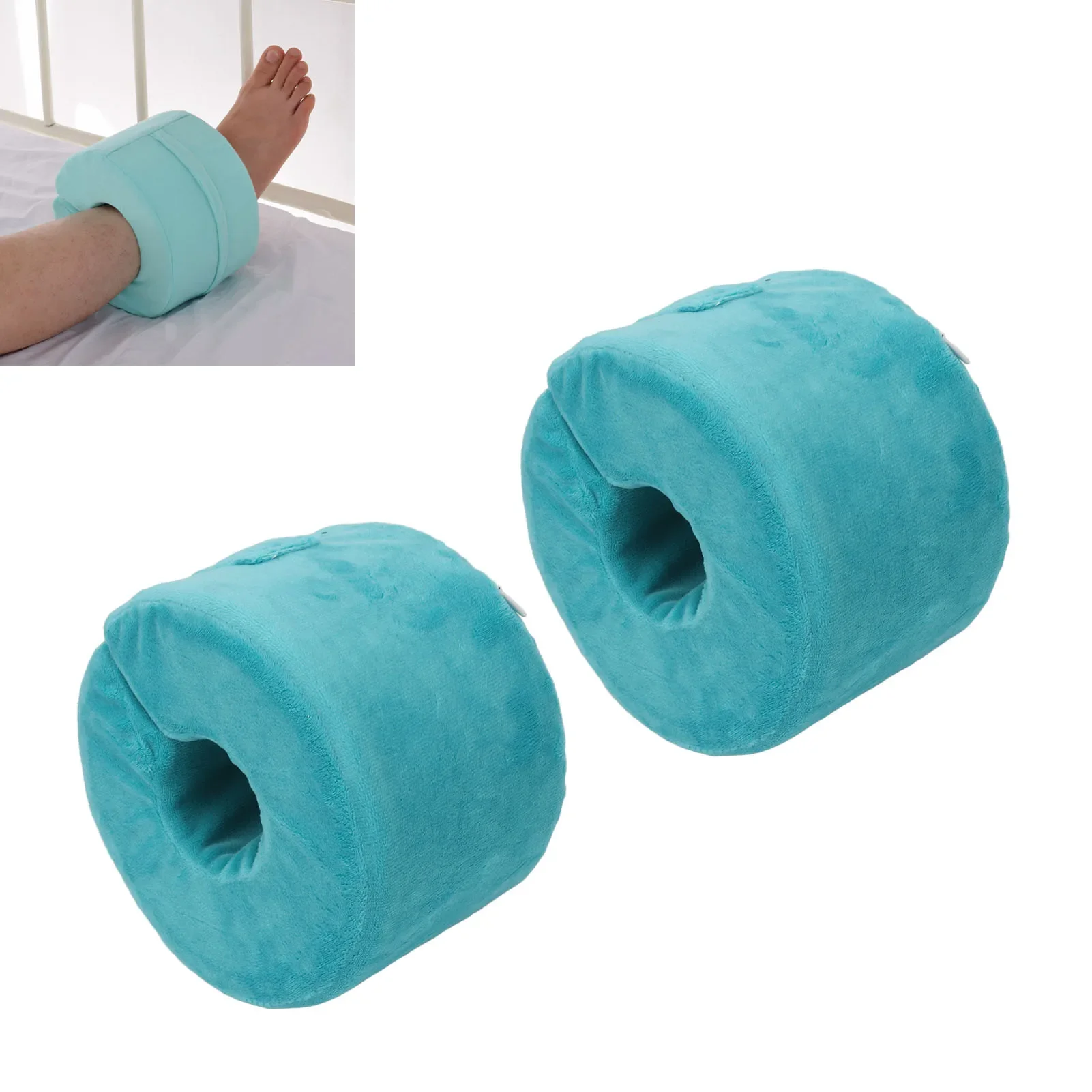 2pcs Foot Elevation Support Pillow Heel Elevator Ankle Cushion for Bed ...