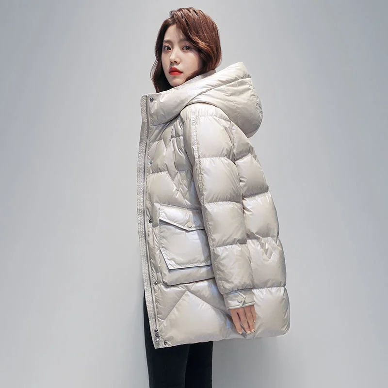 New 2022 Parkas Women Winter Down Cotton Jacket Coat Ladies Long Hooded Outwear Parka Thick ...