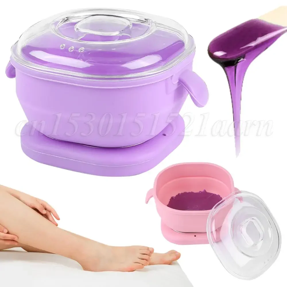 Portable-Silicone-Wax-Warmer-400ml-Foldable-Wax-Heater-for-Hair-Removal ...