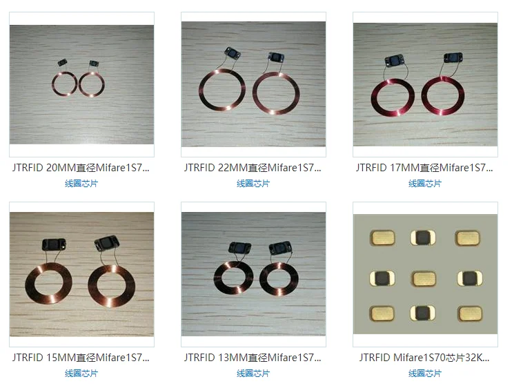 13,56Mhz 4K S70 Cob És Tekercs Rfid Passzív Ic Tag Chip Antenna ...