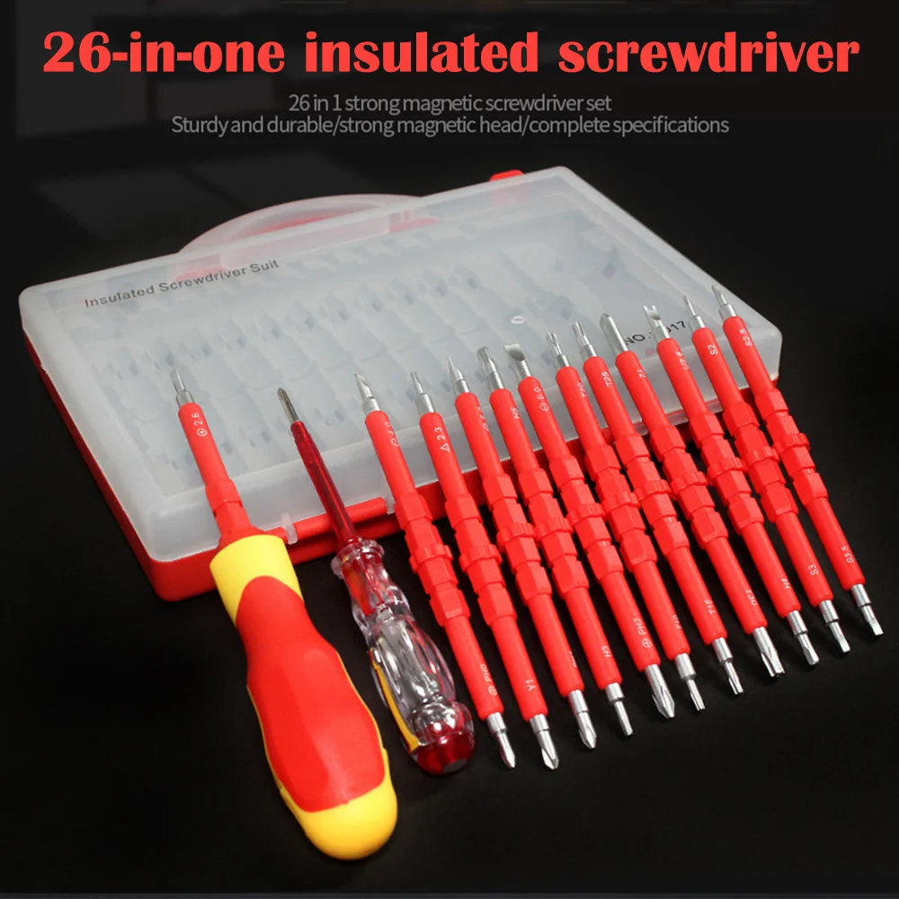 26-in-1-Insulated-Screwdriver-Vde-Special-shaped-Magnetic-Screw-Set ...