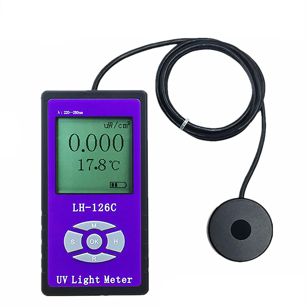 LH-126C-UV-Power-Meter-Light-Irradiance-Tester-UVC-Radiometer ...