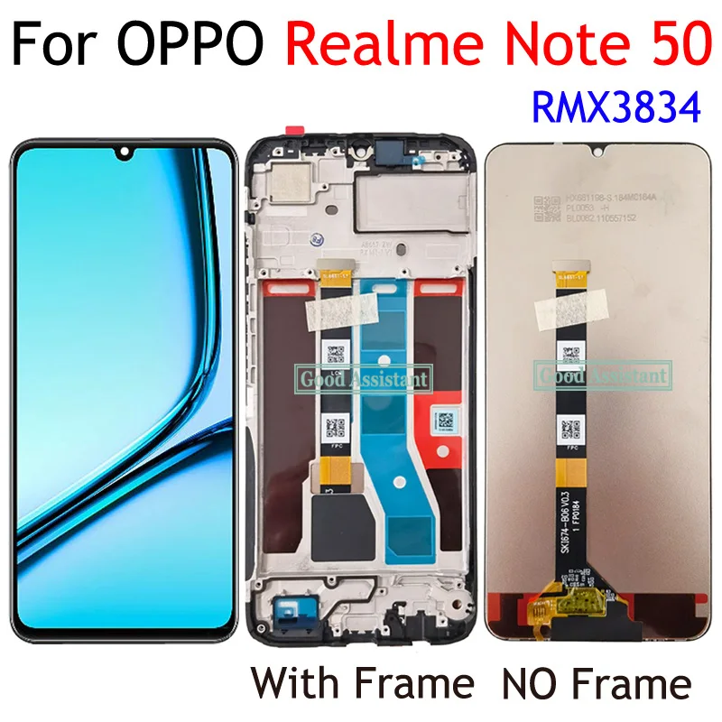 6-74-Inch-Black-For-OPPO-Realme-Note-50-RMX3834-LCD-DIsplay-Touch ...