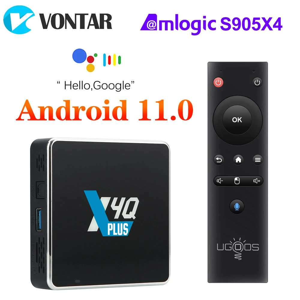 Ugoos X3 Pro 4gb Ddr4 32gb Tv Box Android 9.0 Amlogic S905x3 Tvbox X3 ...
