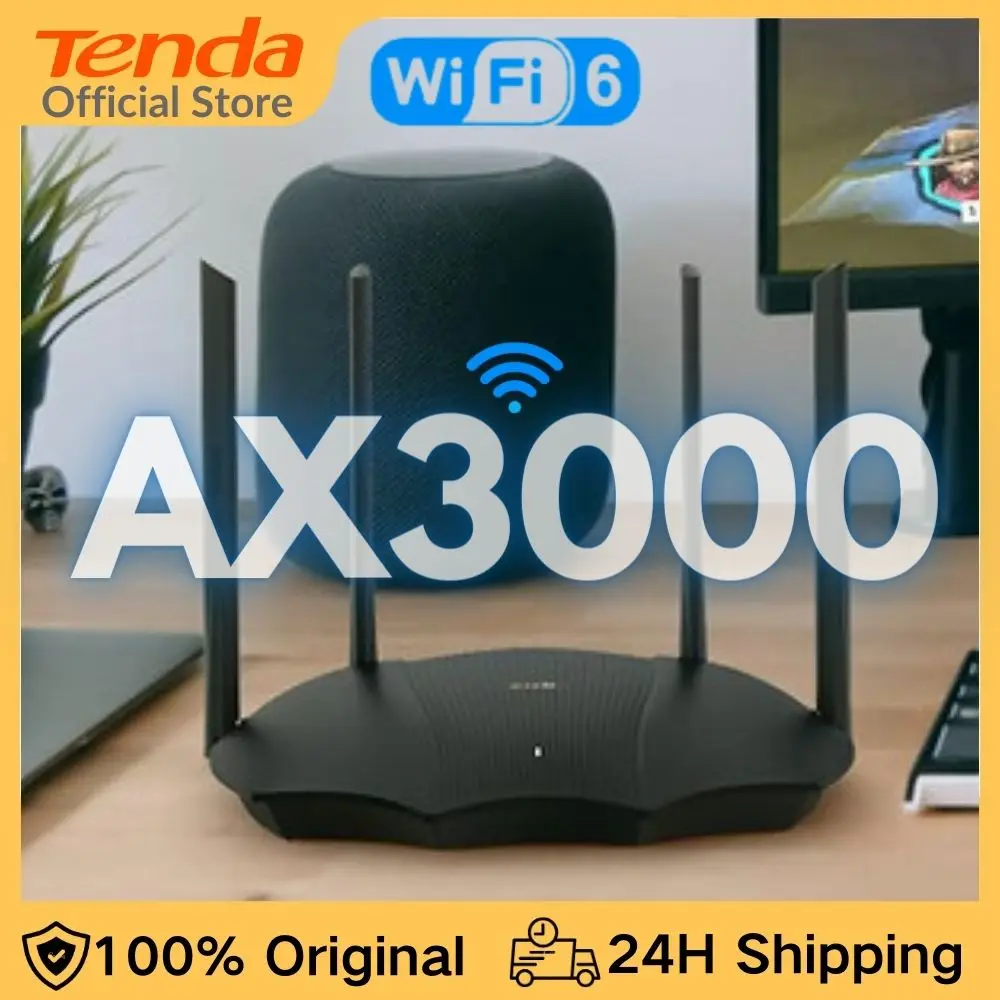 Tenda WiFi 6 라우터 AX3000 2.4 & 5Ghz 듀얼 밴드 RX9 Pro Wifi6 라우터, Roteador 풀 ...