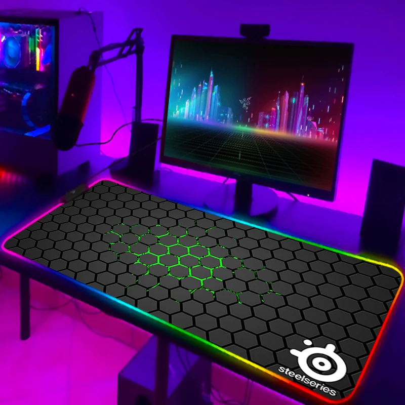 Rgb-Mouse-Pad-Xxl-Steelseries-Laptop-Mat-Gaming-Mousepad-Backlit ...