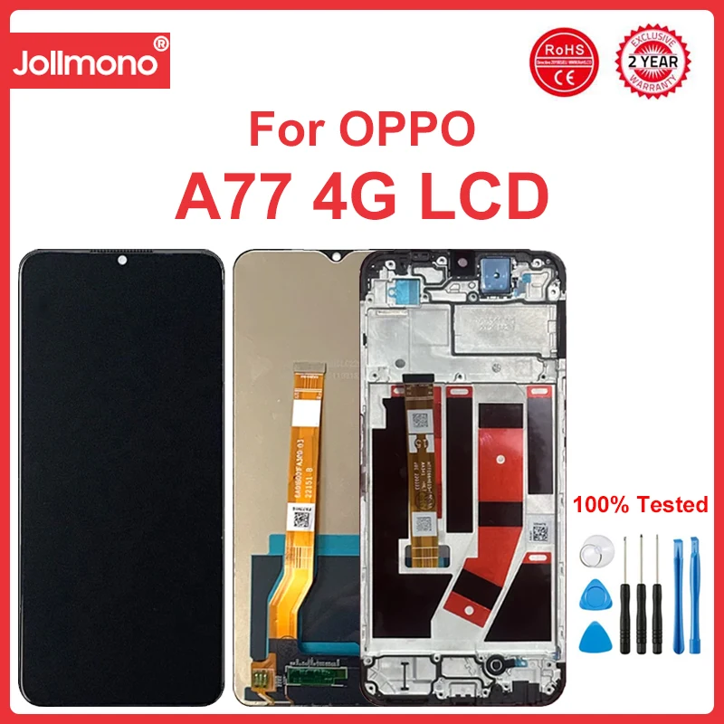 6-56-For-OPPO-A77-4G-LCD-Display-With-Frame-Touch-Screen-Models-CPH2385 ...