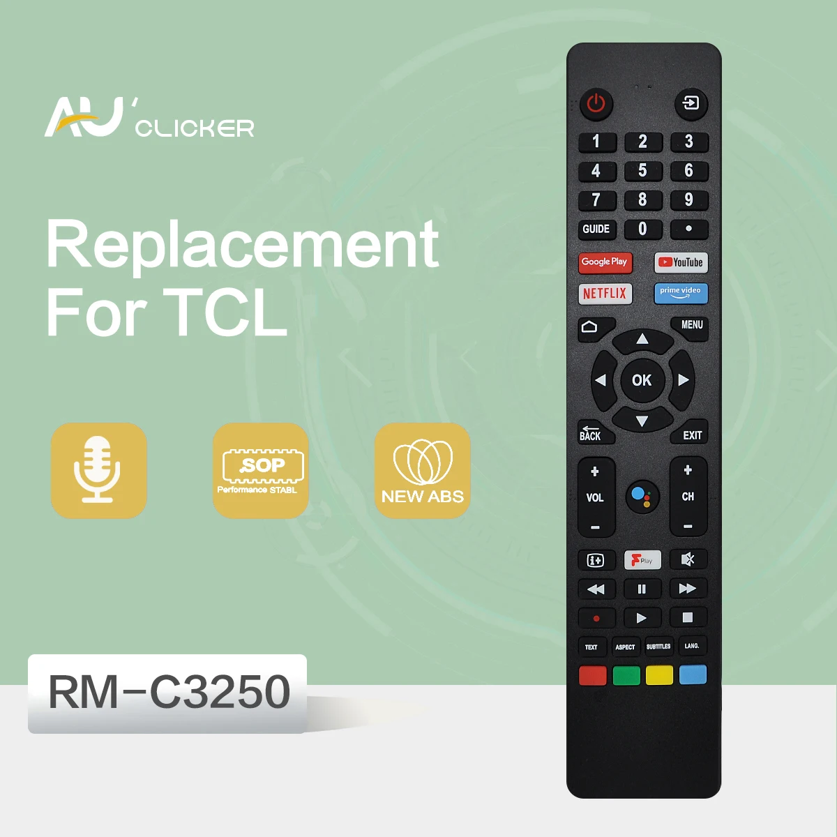 RM-C3250-Voice-TV-Remote-Control-Replaced-Fit-For-JVC-Remoto-Polaroid ...