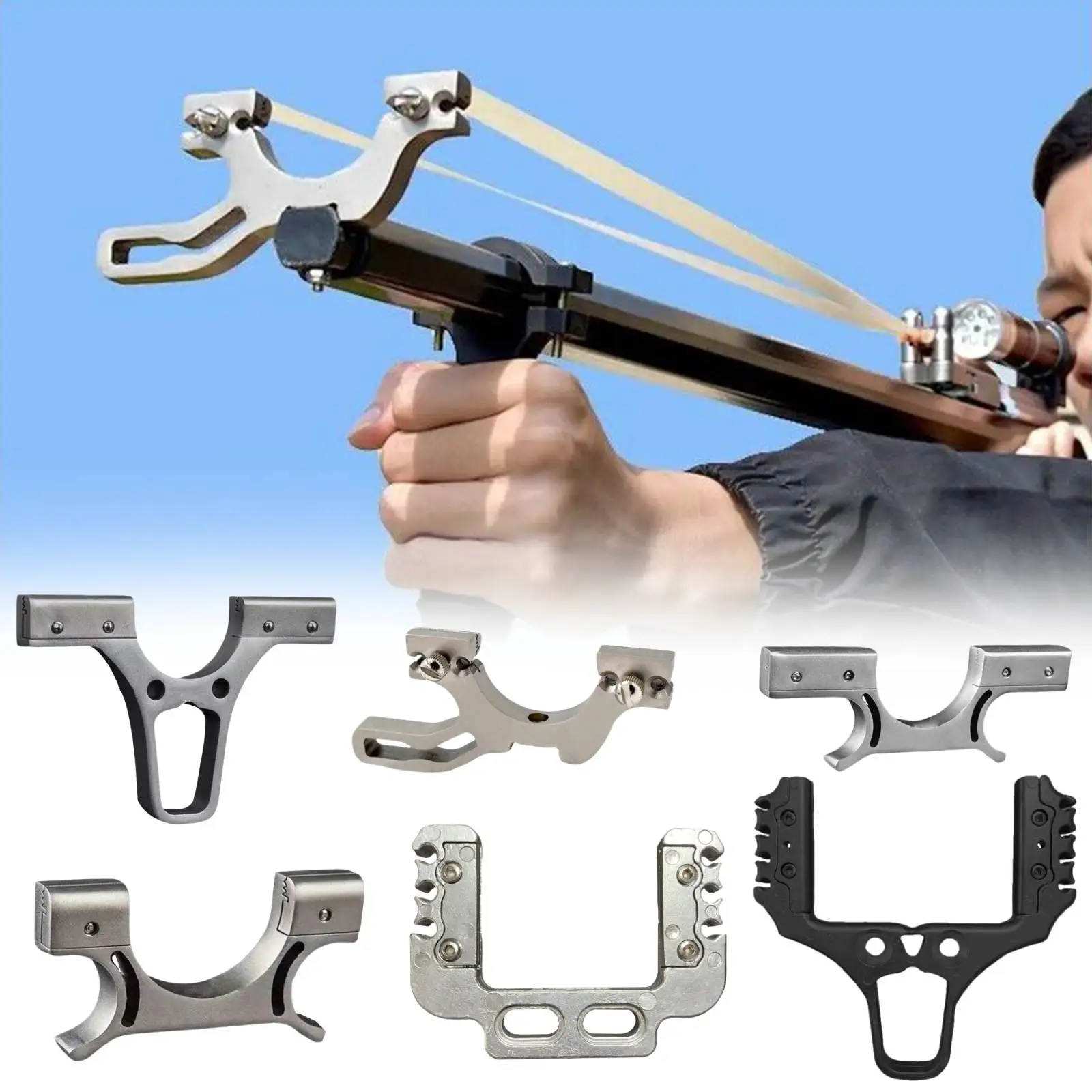 Professional-Hunting-Slingshot-Bow-Head-Catapult-Release-Device-Sling ...