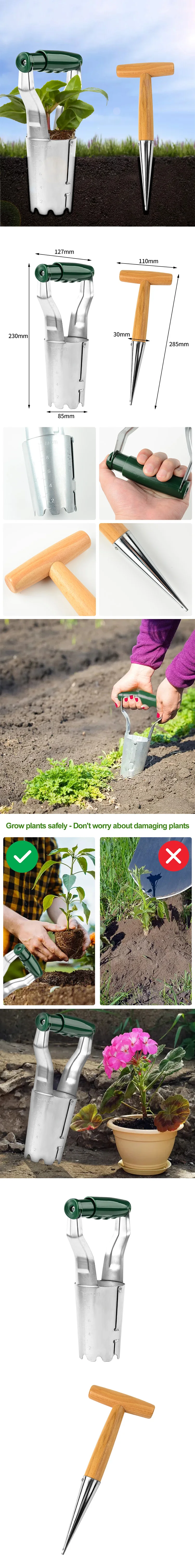 Agricultural Seedling Tube Transplanter Garden Handheld Planting Machi ...
