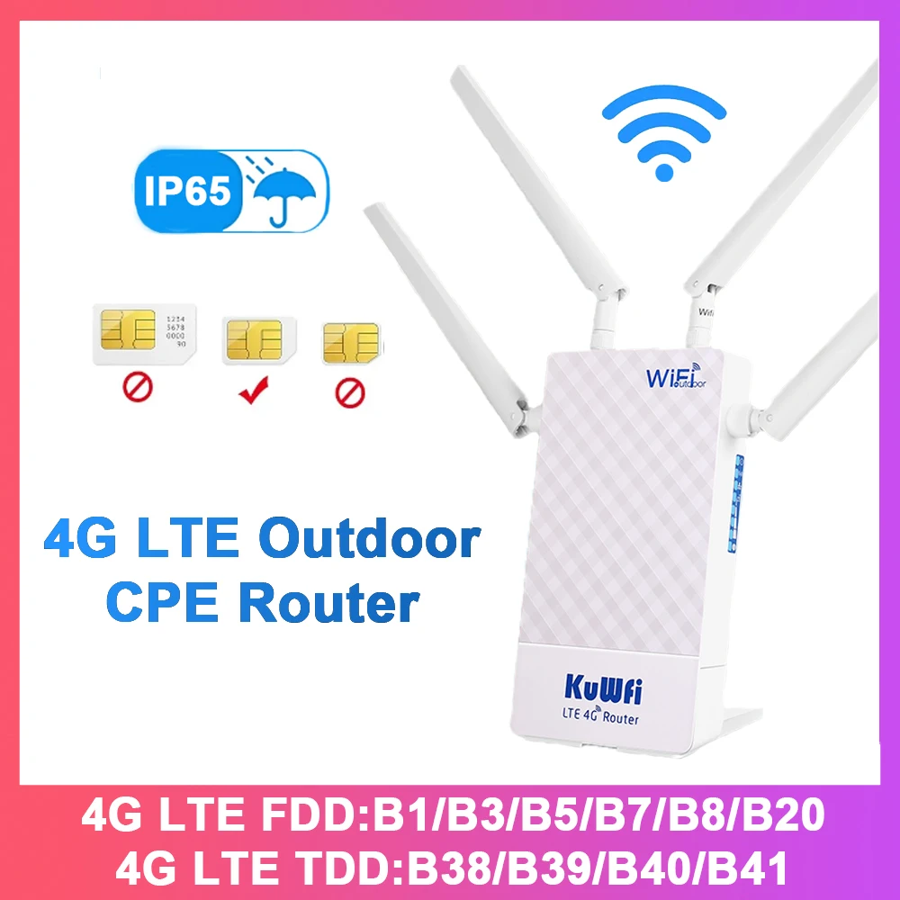 Outdoor-4G-LTE-Router-150Mbps-Wifi-Router-External-Antenna-WAN-ALN-Port ...