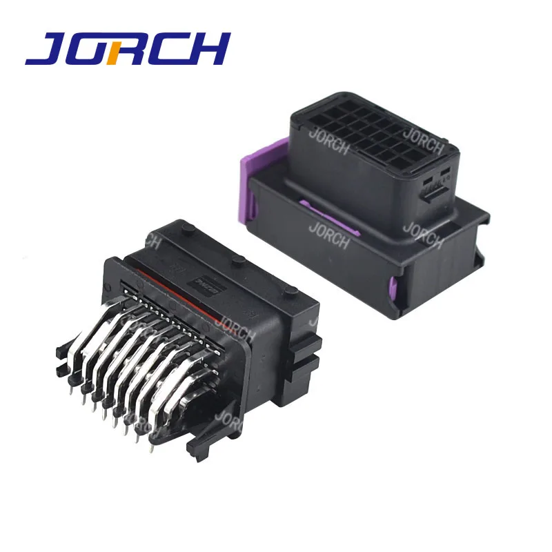 FCI 24 pin male female auto ecu connector waterproof pcb pin header ...