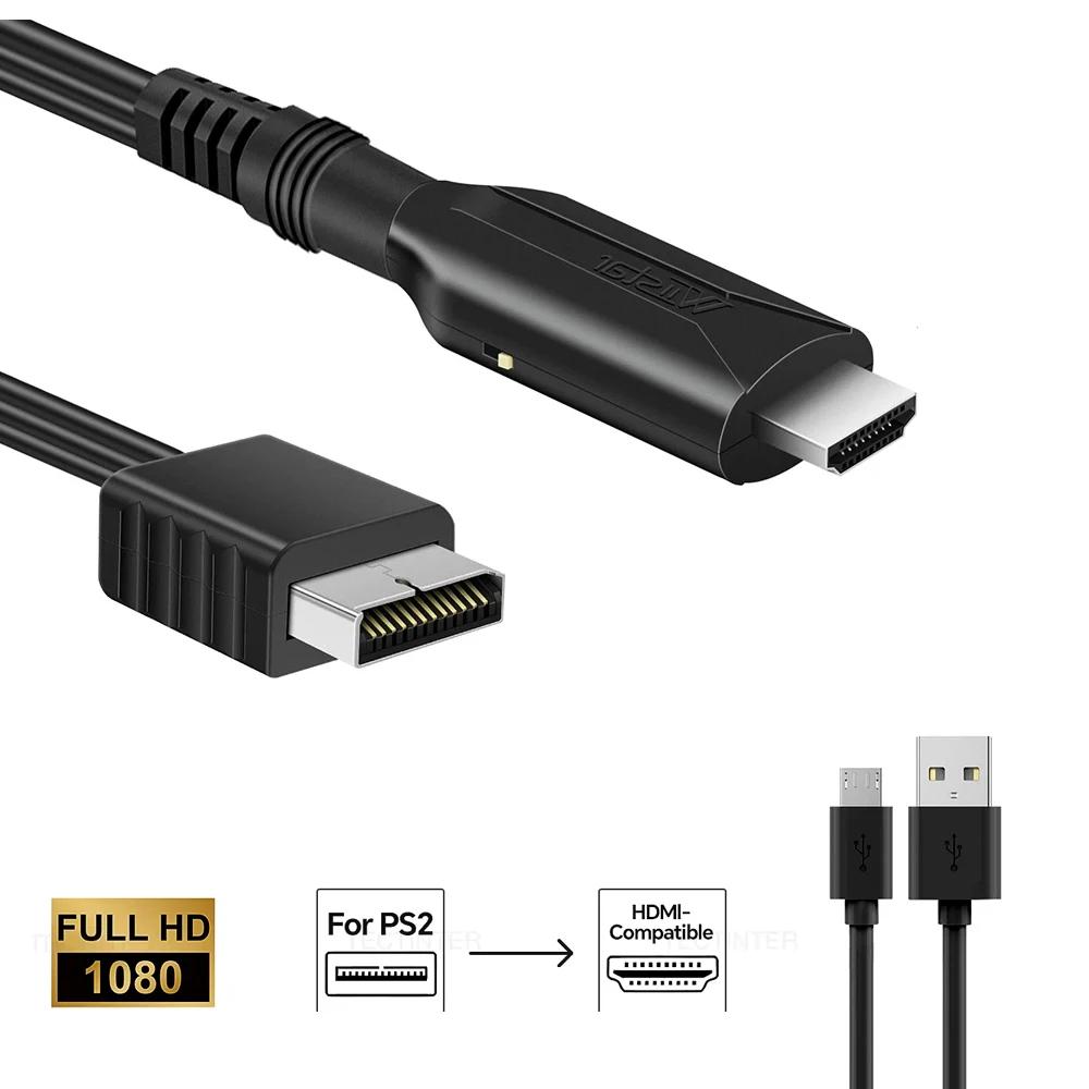 HDMI-Compatible-Converter-Adapter-For-Playstation-2-Accessories-for-PS2 ...