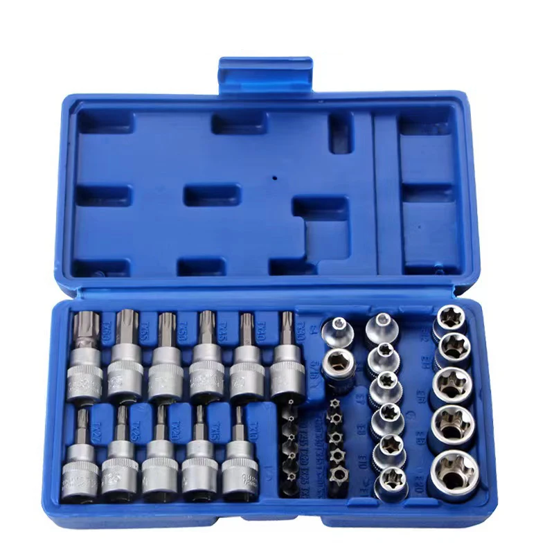34Pcs-Torque-Wrench-Socket-Set-3-8-Ratchet-Torx-Star-Socket-Set-Wrench ...