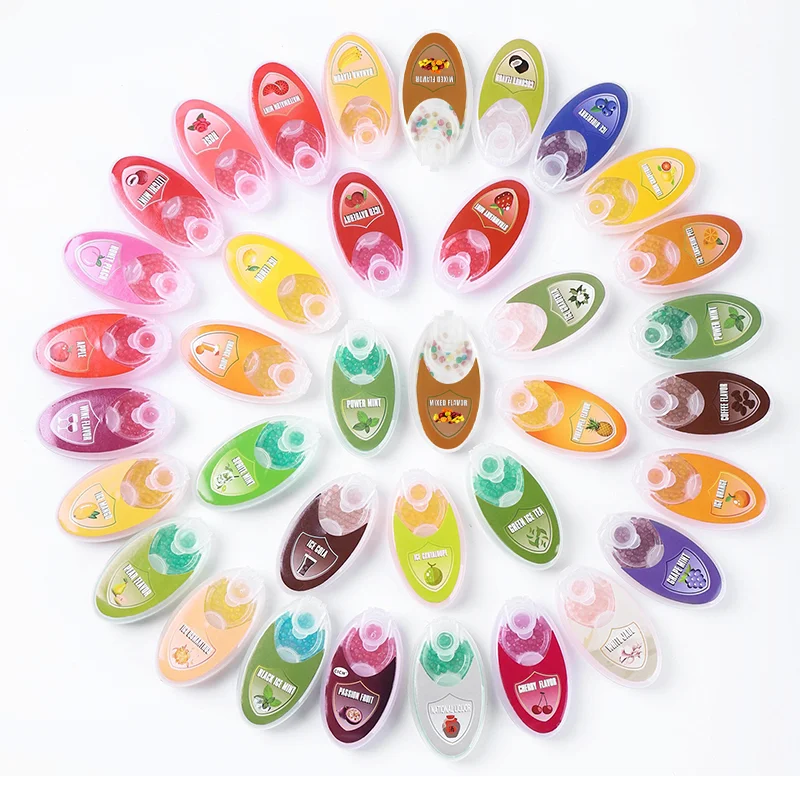 100pcs Super Mint Cigarette Pops Beads DIY black ice Menthol Fruit Flavour Capsule ball filter ...