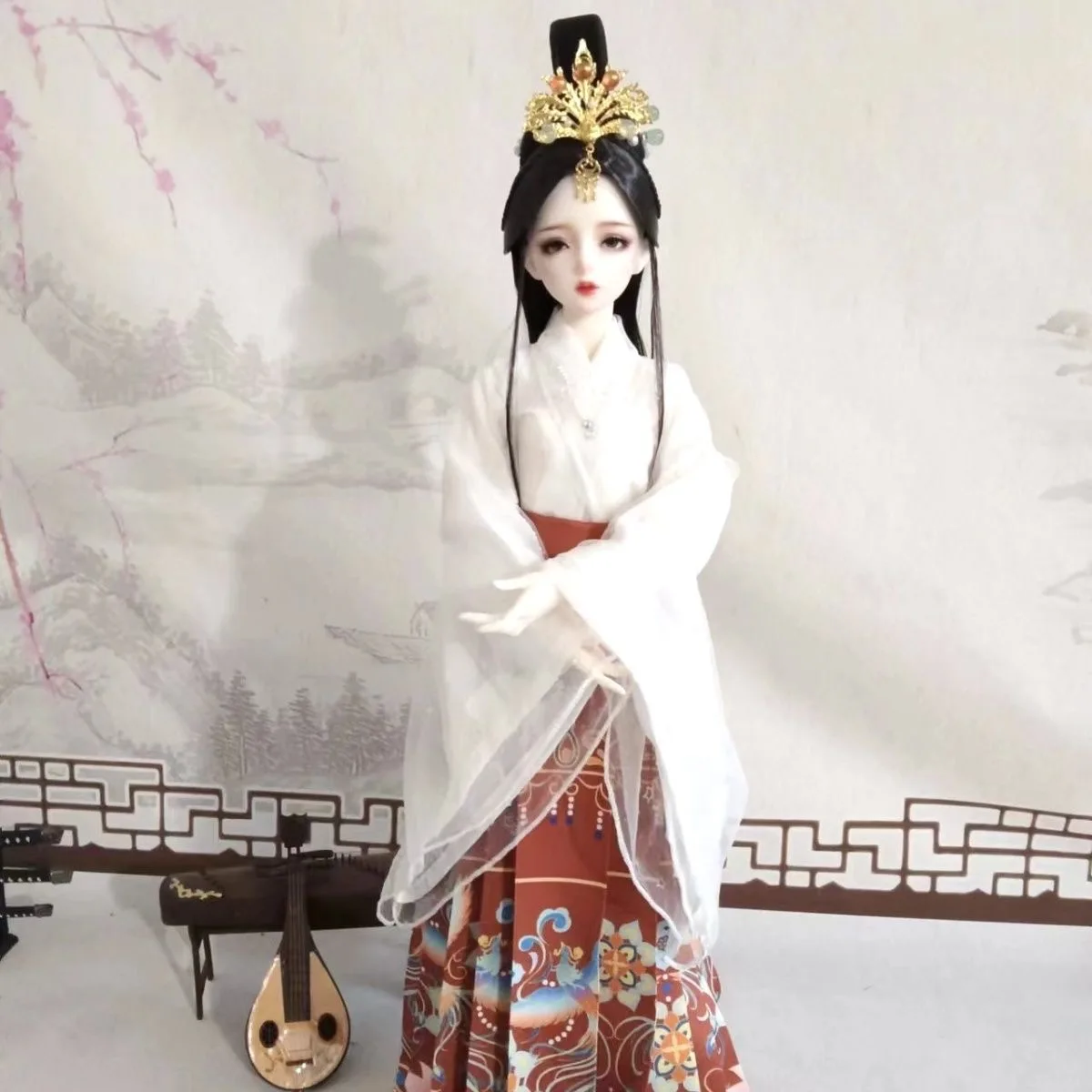 Uncle-Size-Doll-Clothes-1-3-BJD-Debisheng-Yeluoli-Floral-Dress-Free ...