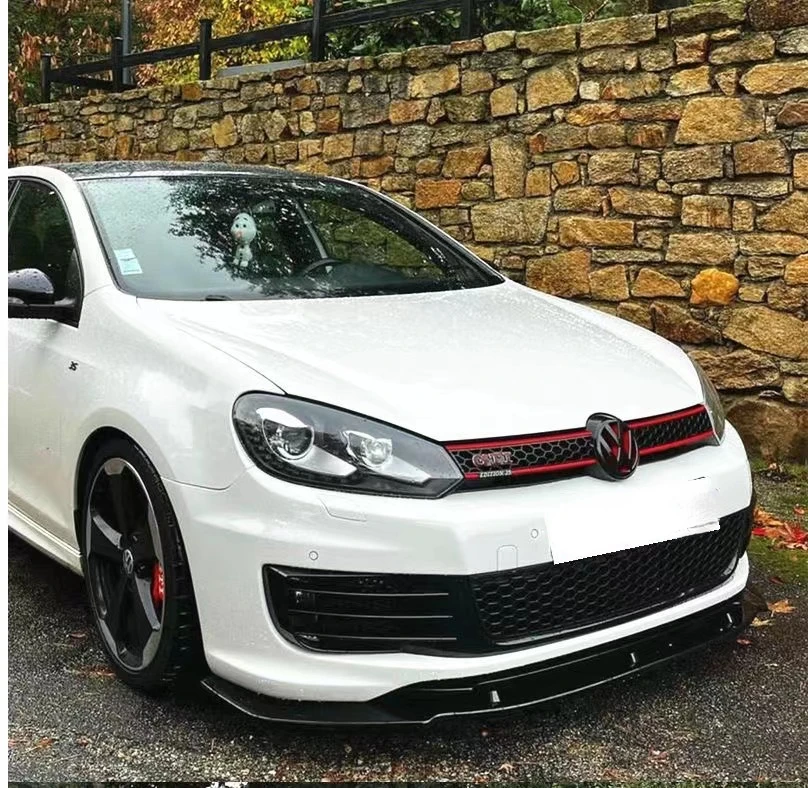 For-Volkswagen-VW-Golf-6-MK6-GTI-GTD-Front-Bumper-Lip-Spoiler-Splitter ...