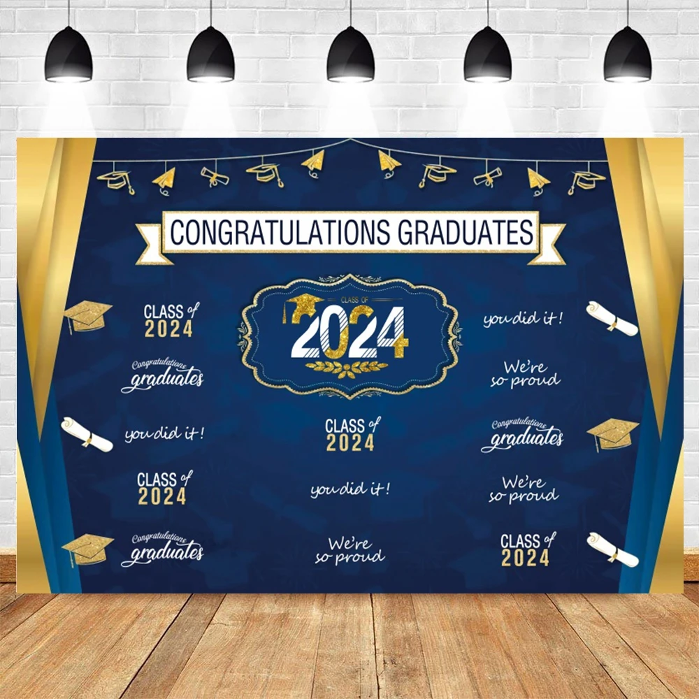 Graduation Backdrop Class of 2024 Backdrop Congratulate Grad ...