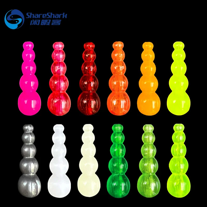 50 PCS Stacked Fishing Beads Trout Tapered Lure Beads Making Walleye ...