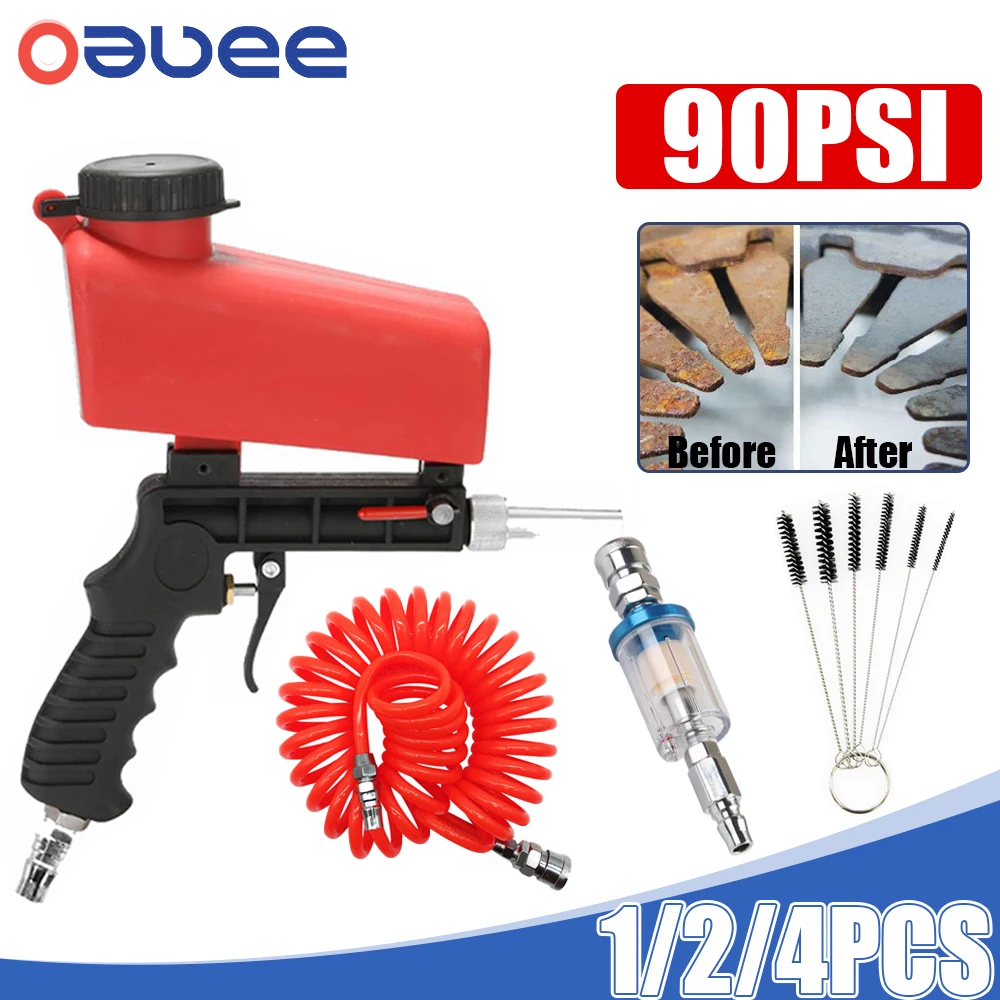 1-2-4PCS-Adjustable-Sandblasting-Gun-Sand-Blaster-Sand-Blasting-Machine ...