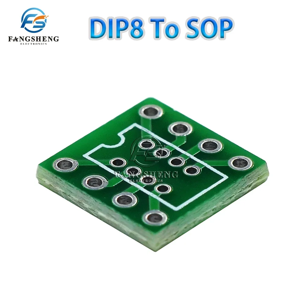 10PCS-DIP8-SOP8-Transfer-Board-Adapter-PCB-Pinboard-DIP8-to-SMD-DIP-Pin ...