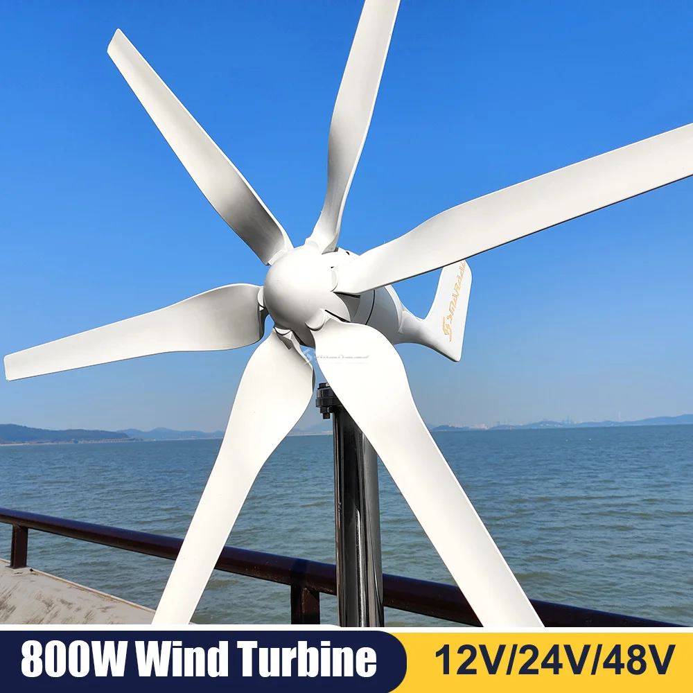 China-Factory-800w-Horizontal-axis-wind-turbine-12v-24v-48v-Free-Energy ...