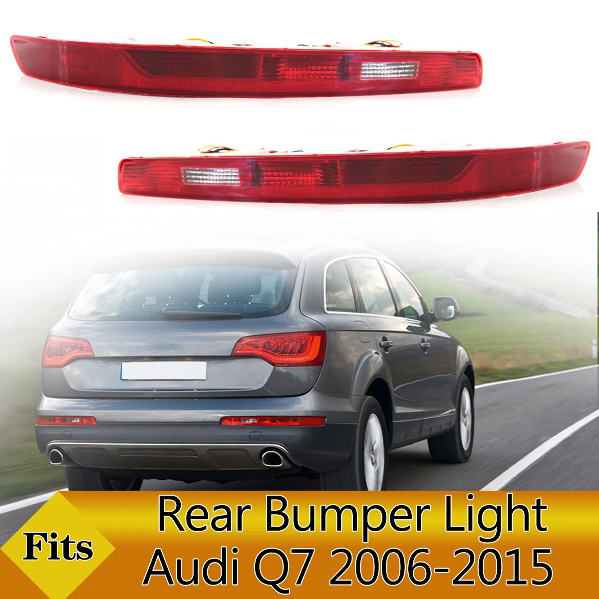 Car Rear Bumper Reflector Tail Light Turn Signal Brake Stop Reverse ...