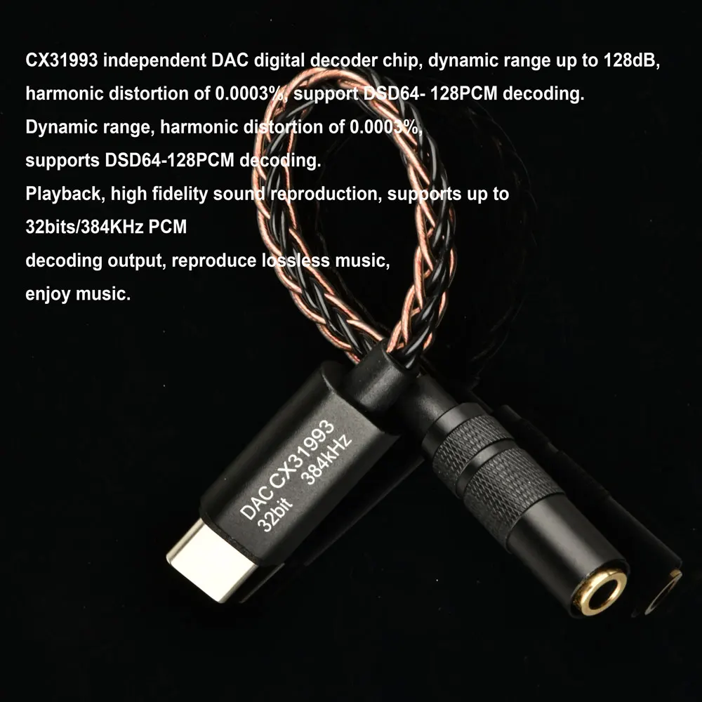 T8-New-CX31993-HiFi-DAC-Audio-Decoder-Type-C-To-3-5mm-Headphone ...