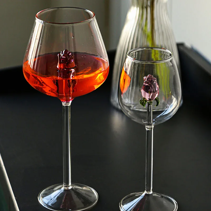 White And Red Wine Glass