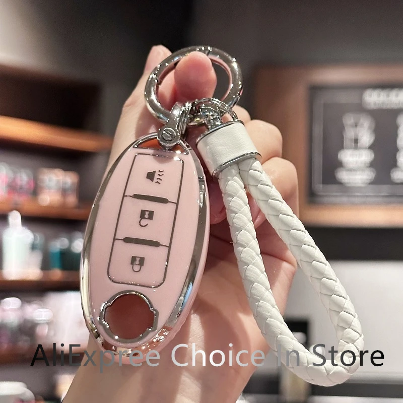 Key-Fob-Cover-with-KeyChain-for-Nissan-370Z-Armada-Kicks-Murano ...