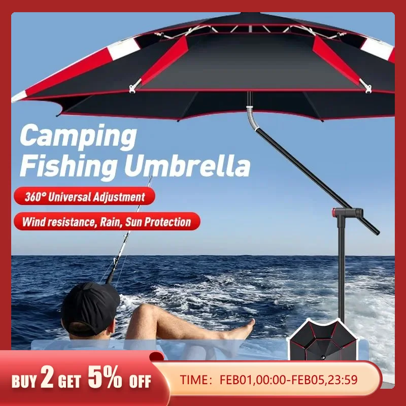 Double-Layer-Fold-Big-Garden-Parasol-Windproof-Umbrella-Large-2-6m ...