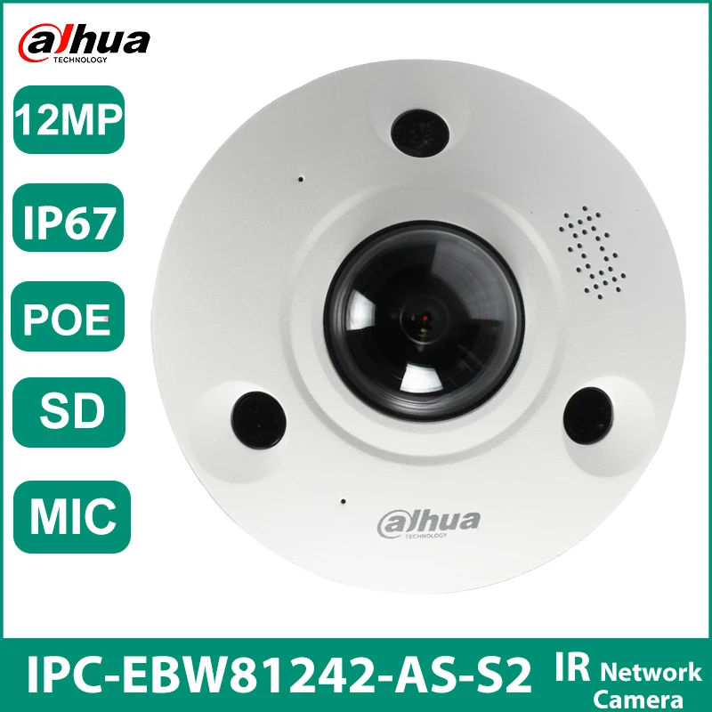 Dahua Original 12MP Smart Ai Fisheye WizMind Network Camera 360° IP ...