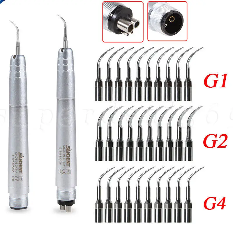 2/4 furos nsk estilo dental de ar ultra sônico perio scaler handpiece ...