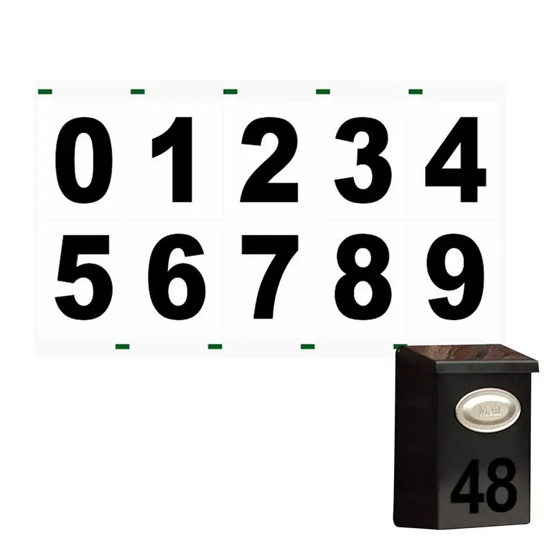 Reflective-Mailbox-Numbers-For-Outside-License-Plate-Number-Sticker-0-9 ...