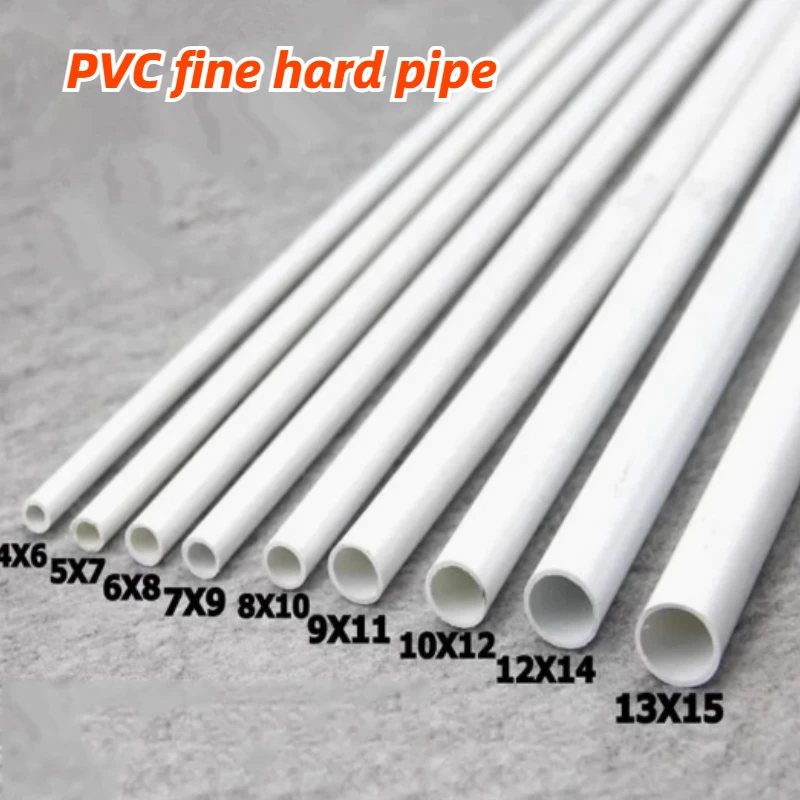 2-4-6Pcs-Length-500mm-White-PVC-Plastic-Tube-OD-5-24mm-Thin-Hard-Pipe ...