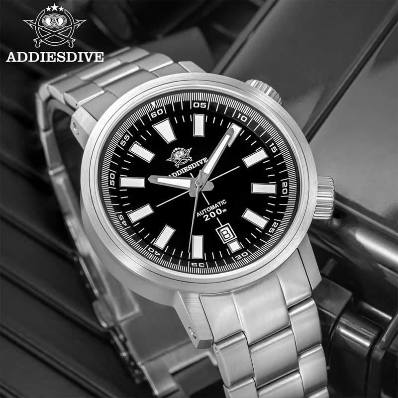 ADDIESDIVE New 42mm Men's Diving Automatic Watch Luminous Waterproof ...
