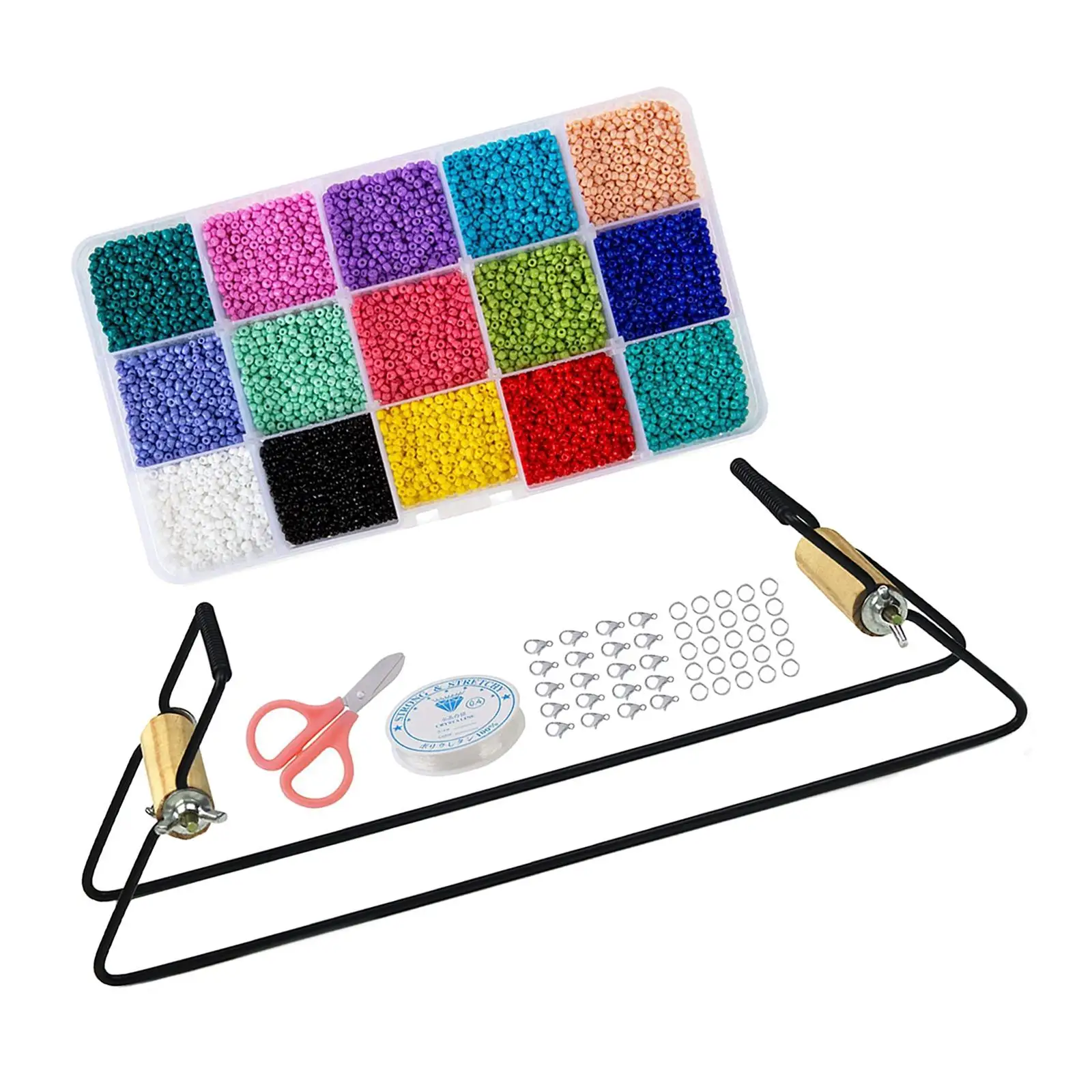 Beads Loom kit with Beads Weaving Beading Loom for Jewelry Bracelets ...