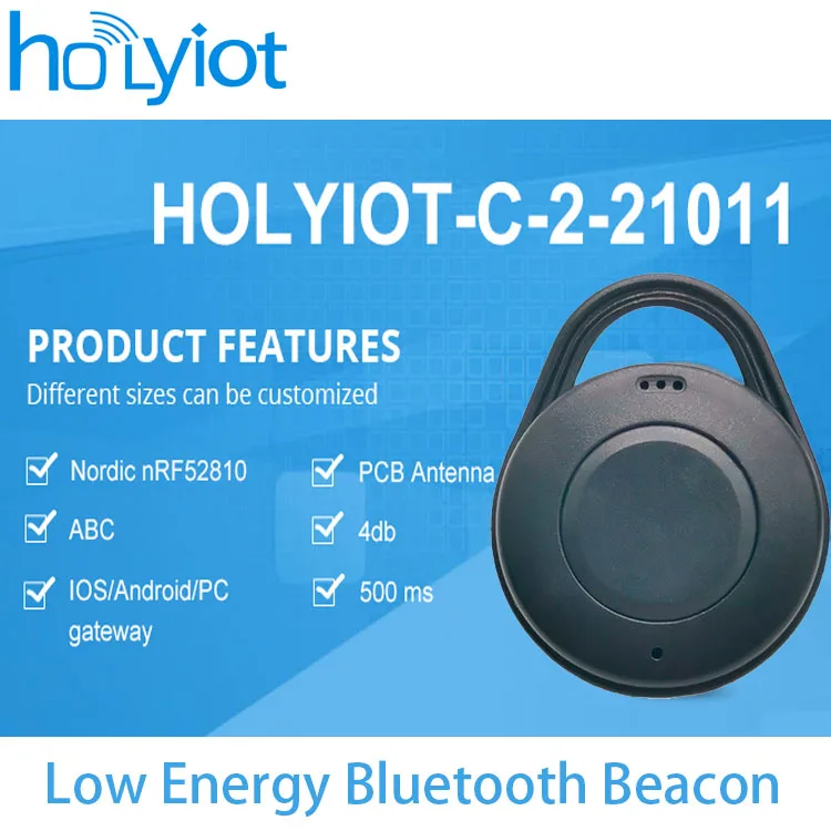Holyiot-NRF52810-Ibeacon-Tag-3-Axis-Accelerometer-Bluetooth-5-0-Low ...